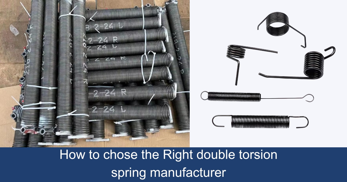 Key factors in choosing a double torsion spring manufacturer